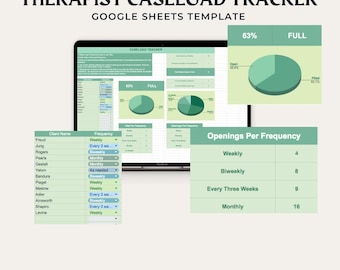 Therapist Caseload Tracker | Session Management Tool | Small Business ...