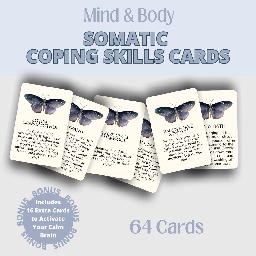 Nervous System Regulation Cards, Polyvagal Theory Exercises, Emotional ...