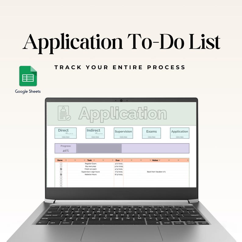 Therapist Licensure and Internship Tracker, Digital Hours Log, Google ...