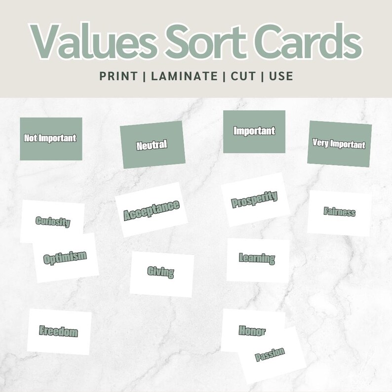 Core Values Bundle | Therapy Printables, DBT, CBT, IFS & Emdr ...