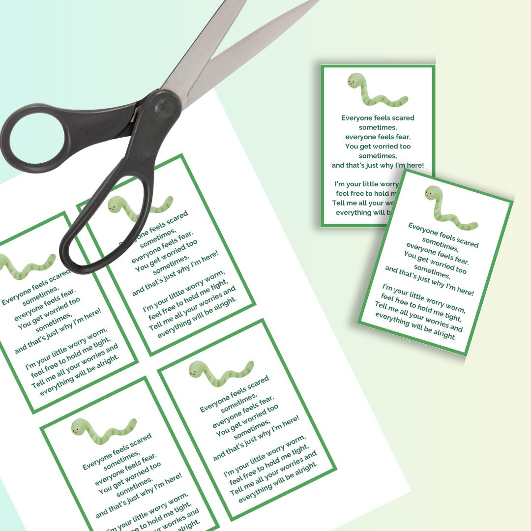 Printable Worry Worm Gift Tags & Cards – Crochet Project Companion ...