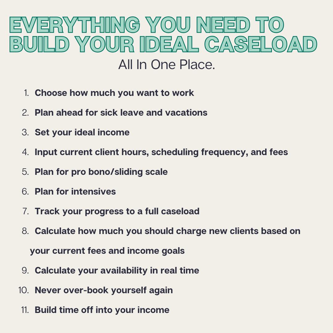 Therapist Caseload Tracker | Bundle for Private Practice | Session ...