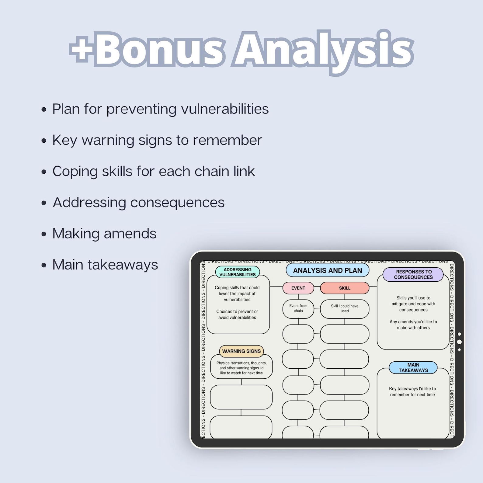 DBT Behavior Chain and Analysis Worksheets | Printable PDF, Editable ...