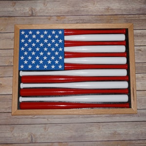 Baseball Bat American Flag - Old Glory - Etsy