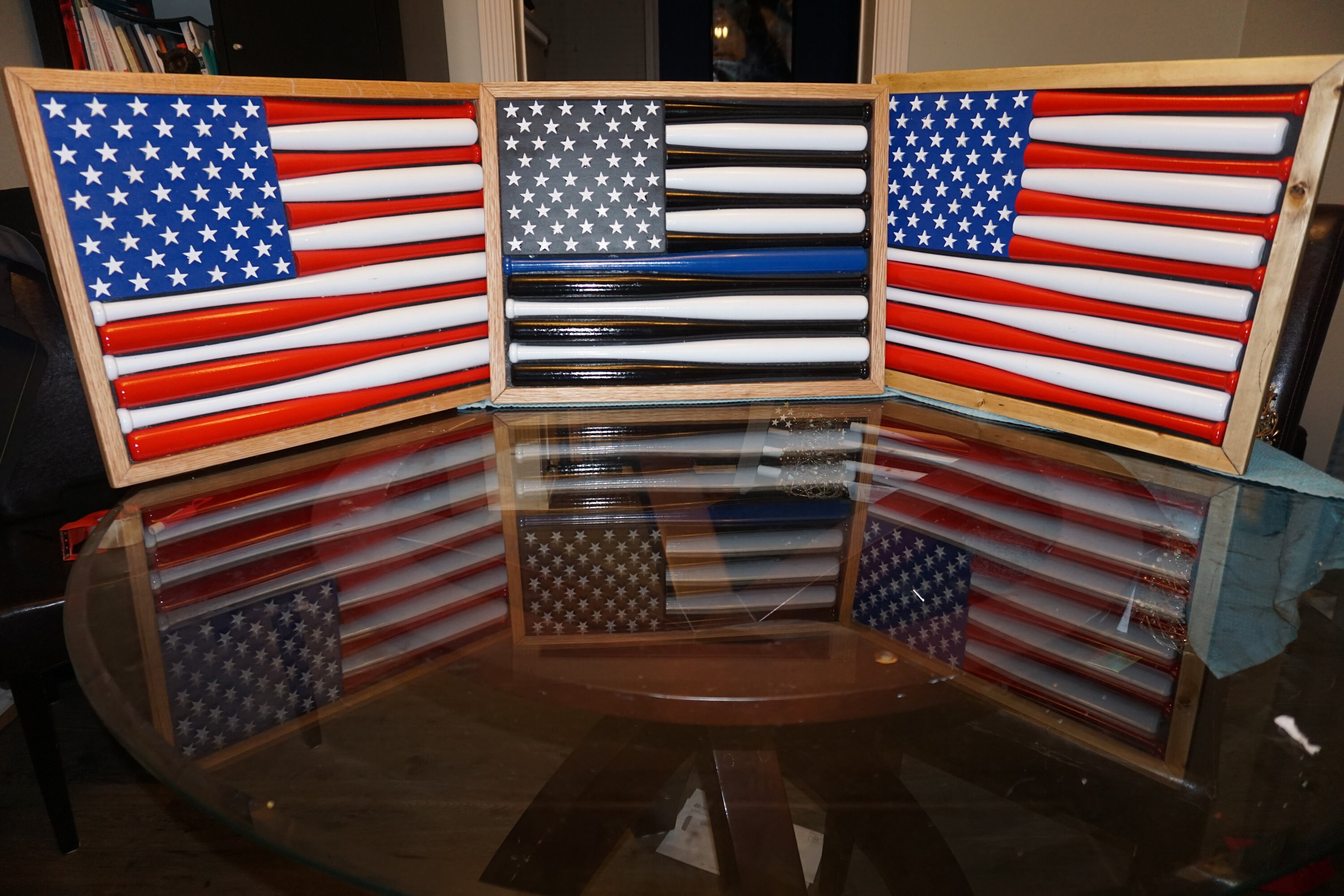 Baseball Bat American Flag - Old Glory - Etsy