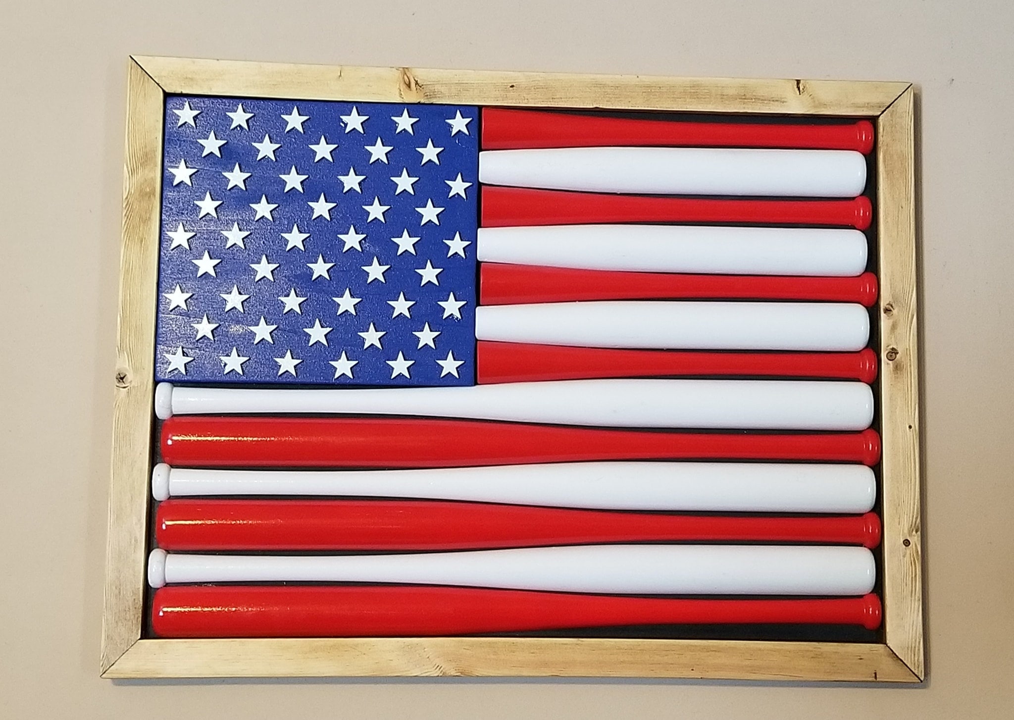 Baseball Bat American Flag - Old Glory - Etsy