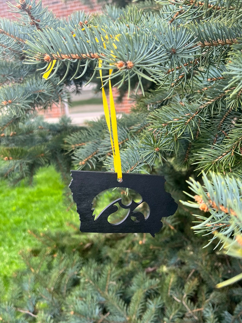 IOWA Christmas Ornament - Etsy