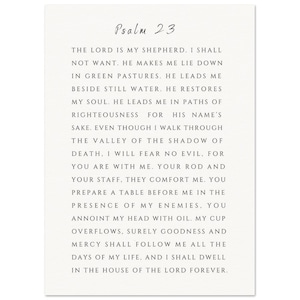 Christian Wall Art, Psalm 23, the Lord is My Shepherd, Museum-quality ...