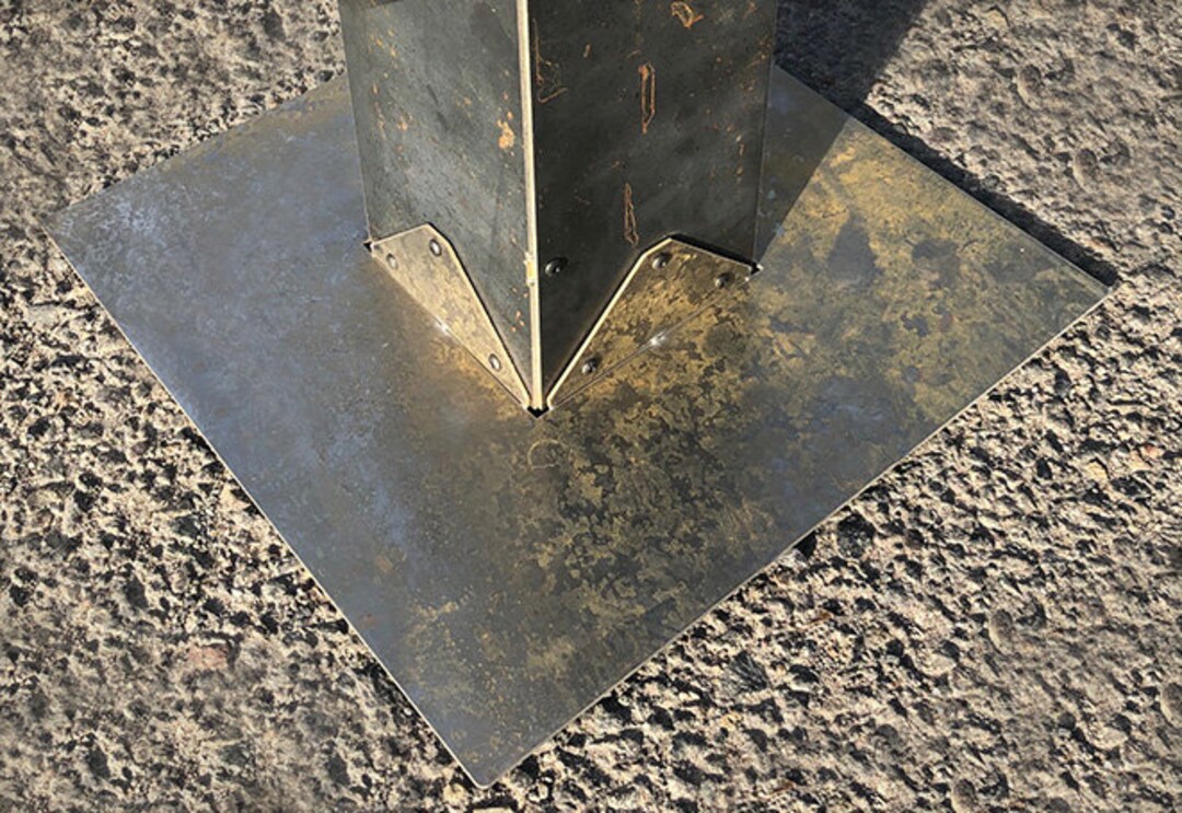 Address Sign Post Base for William Ross Creations Steel - Etsy