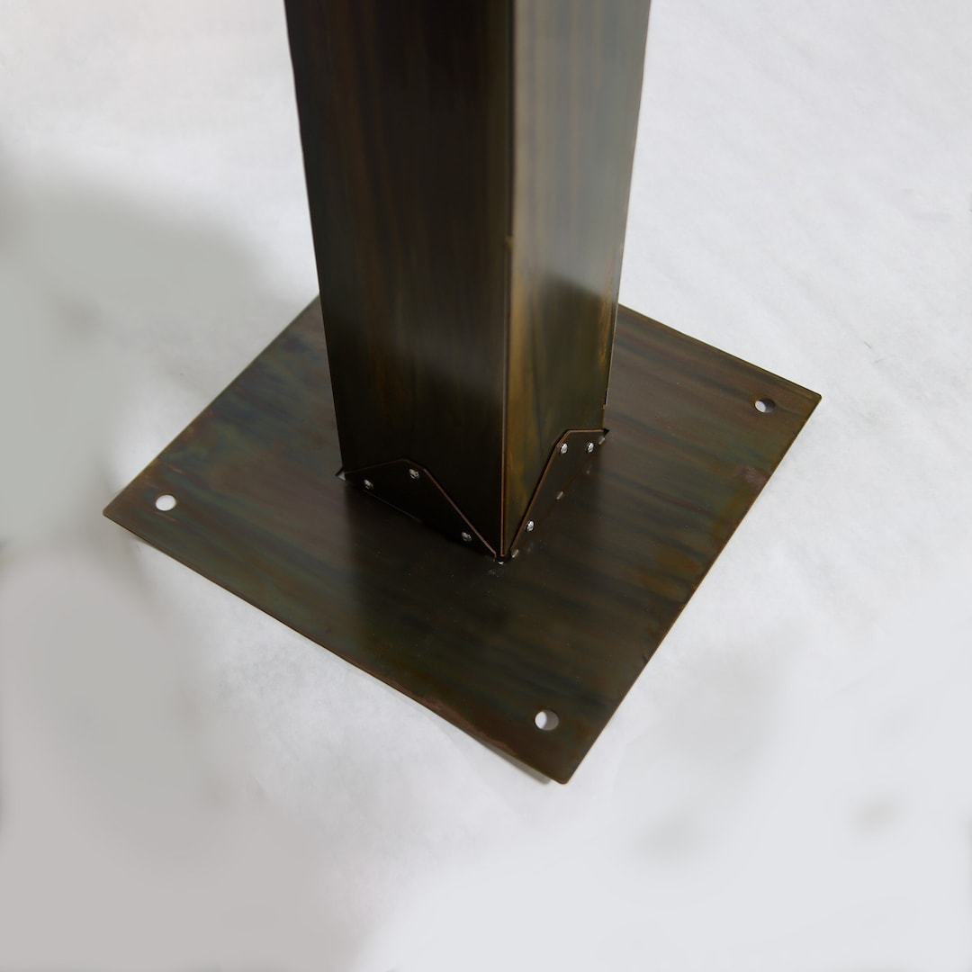 Steel Address Sign Post Base, William Ross Creations - Etsy