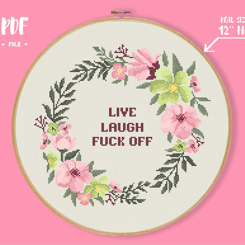 Rude Cross Stitch - Etsy