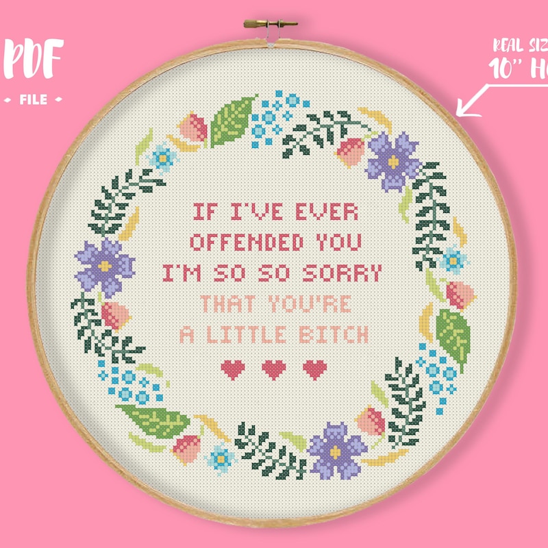 Rude Cross Stitch - Etsy UK