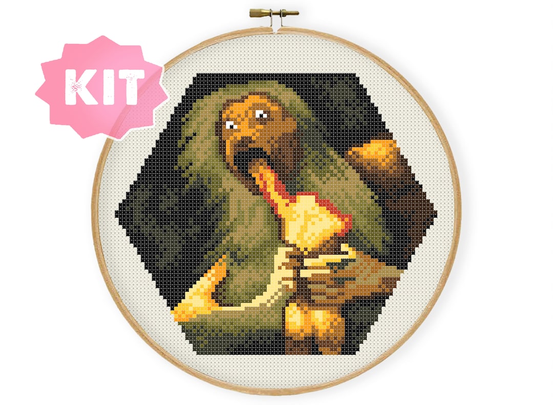 Hex-art Goya Saturn Devouring His Son Cross Stitch Kit, Masterpiece ...