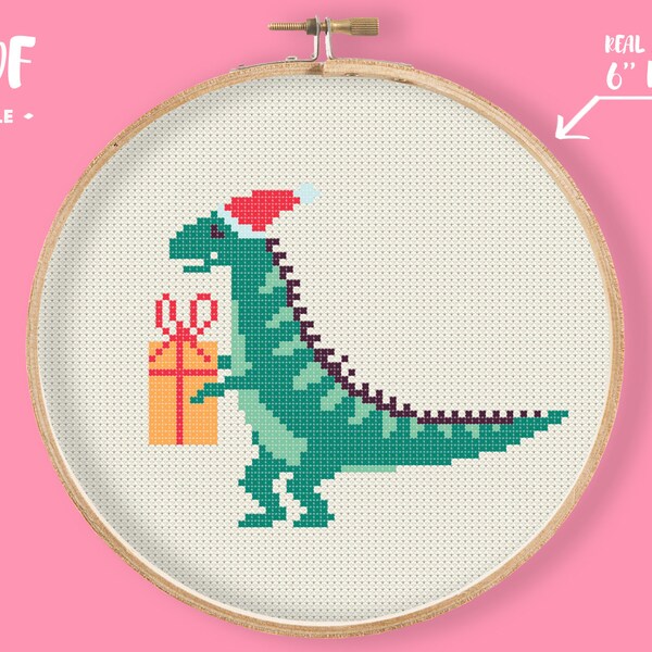 Small Dinosaur Cross Stitch - Etsy