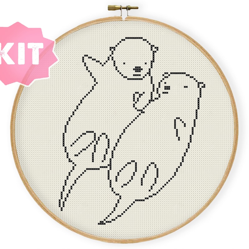Otter Embroidery - Etsy