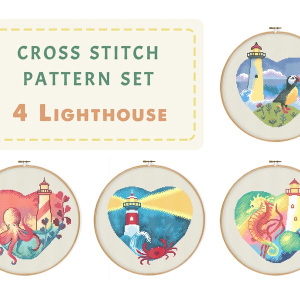 Marine Life Cross Stitch - Etsy