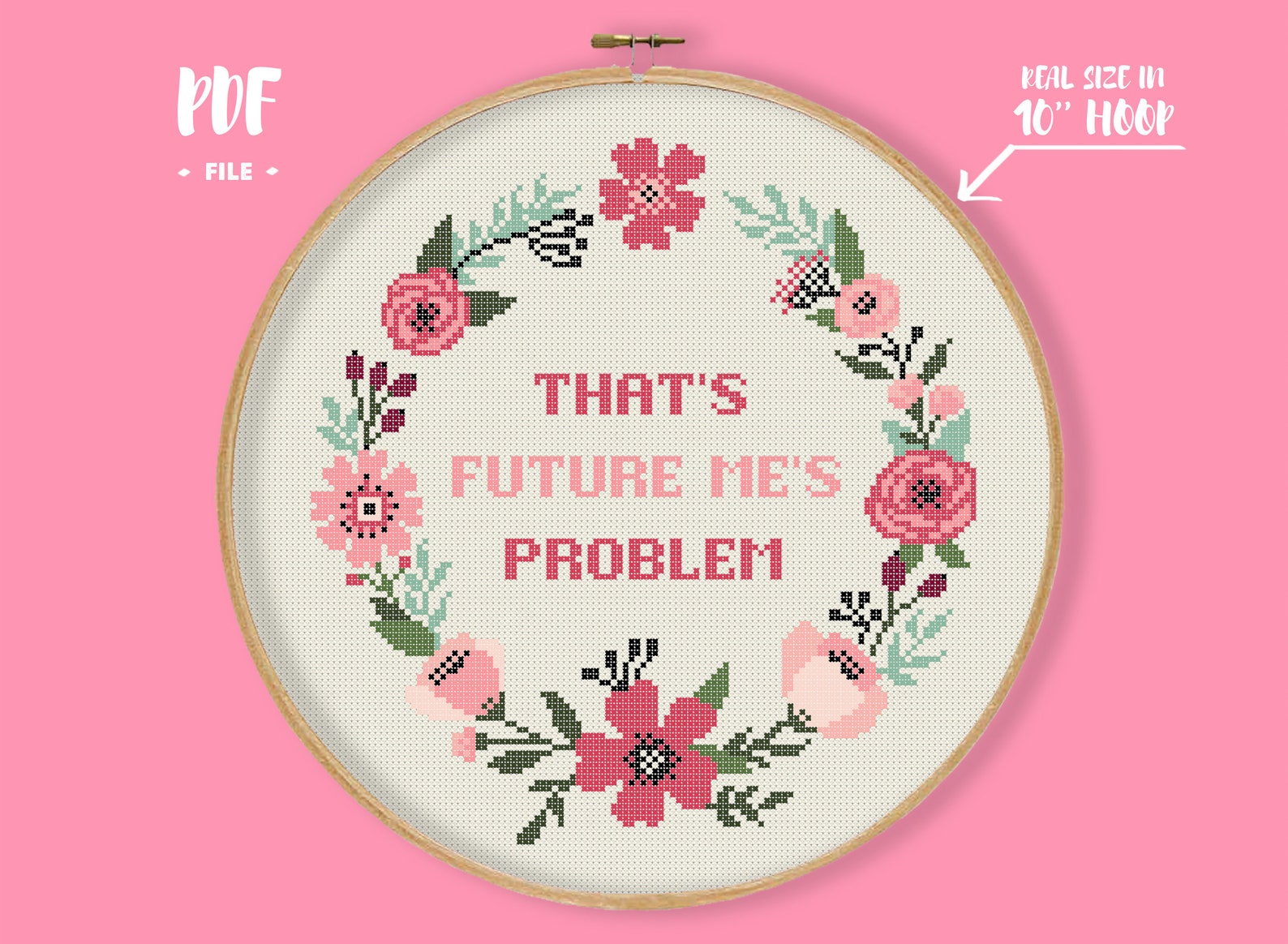 Future Mes Problem Cross Stitch Pattern Subversive - Etsy