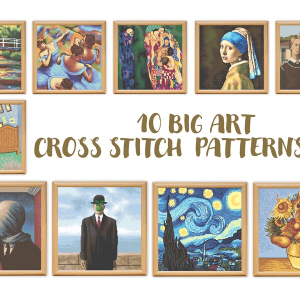 Artist Art Cross Stitch - Etsy