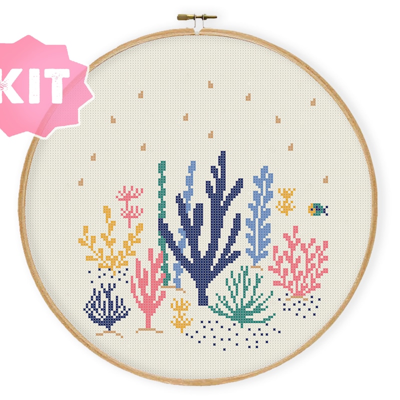 Coral Embroidery - Etsy