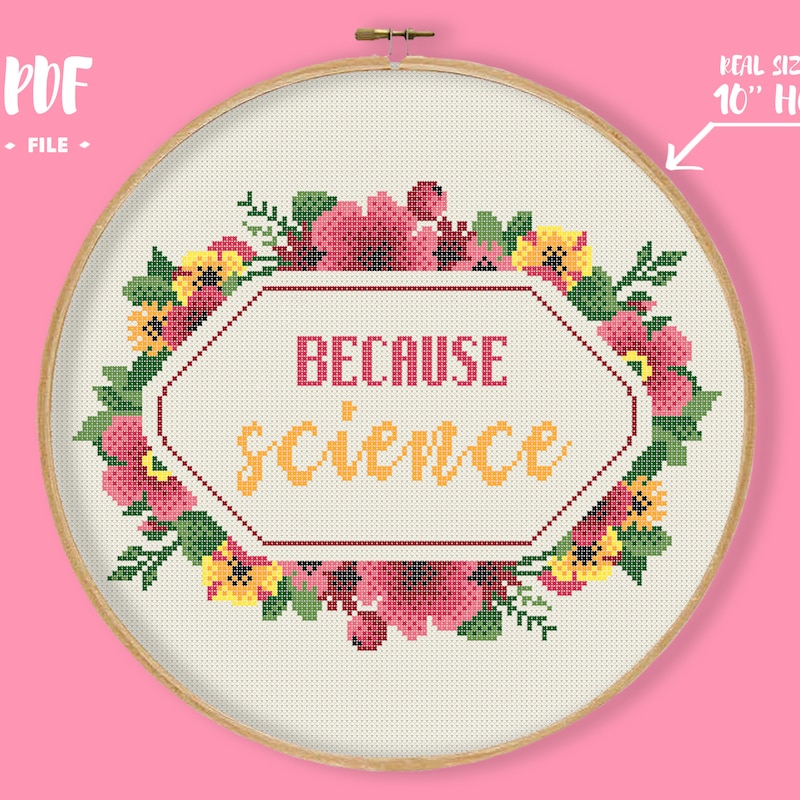 Science Cross Stitch - Etsy