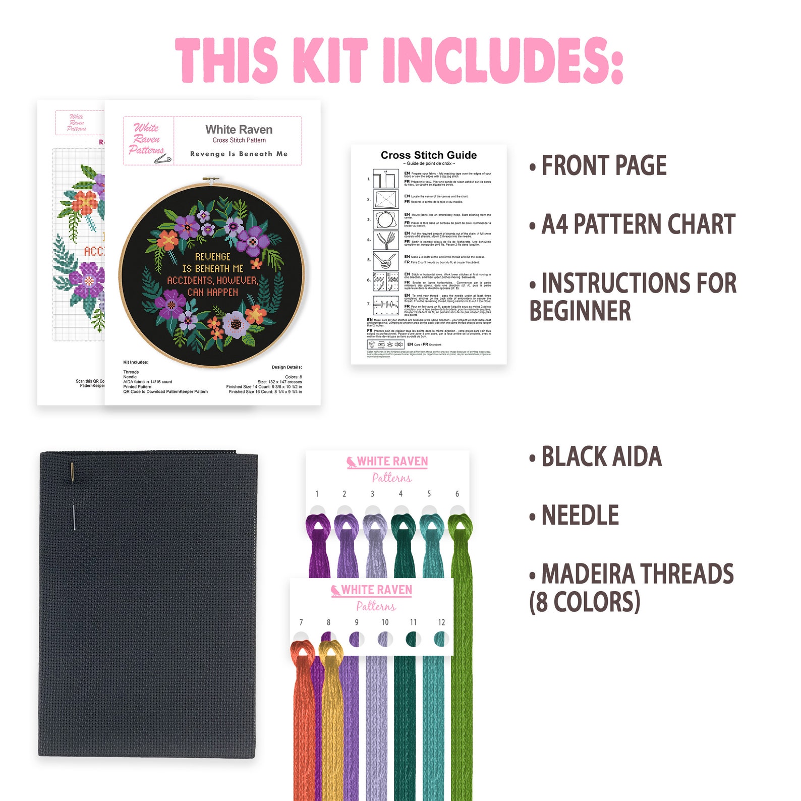 Revenge is Beneath Me. Accidents However Can Happen Cross - Etsy