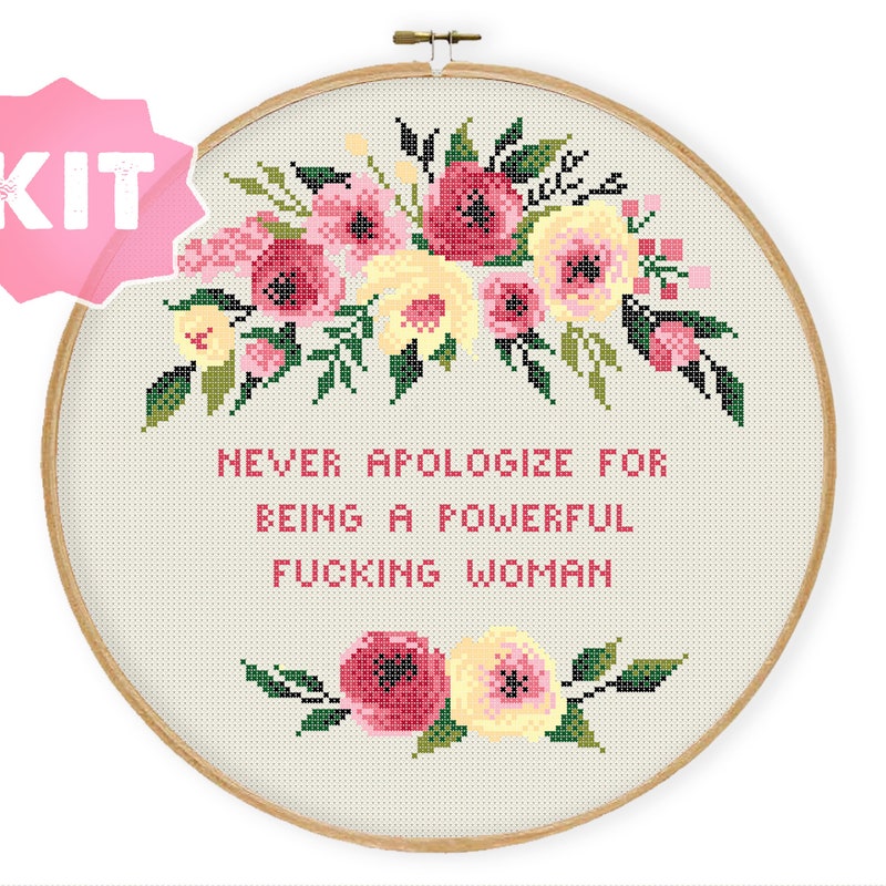 Feminist Cross Stitch Kit - Etsy