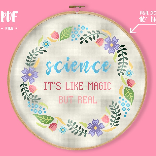 Science Cross Stitch - Etsy