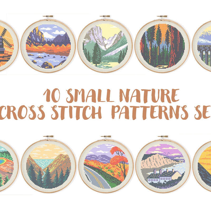 Nature Cross Stitch - Etsy