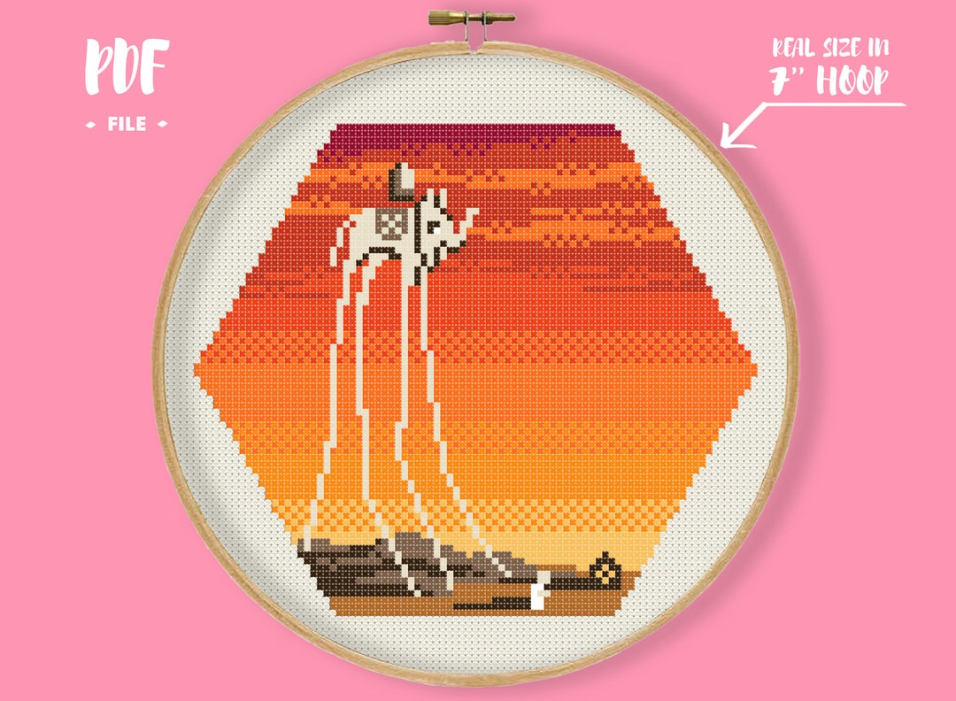 Hex-art Dali Elephants Cross Stitch Pattern, Famous Surrealism Artist ...