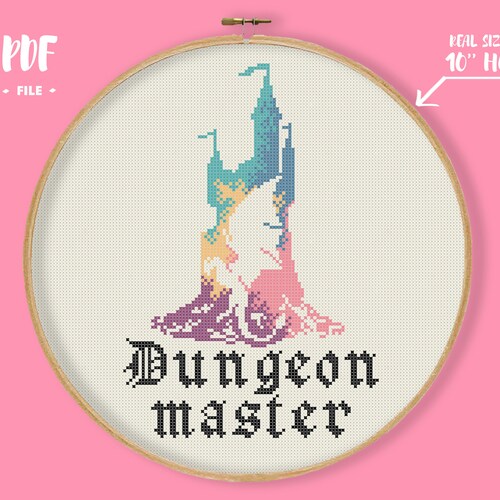 Dungeon Master Cross Stitch Pattern Role Play Tabletop - Etsy