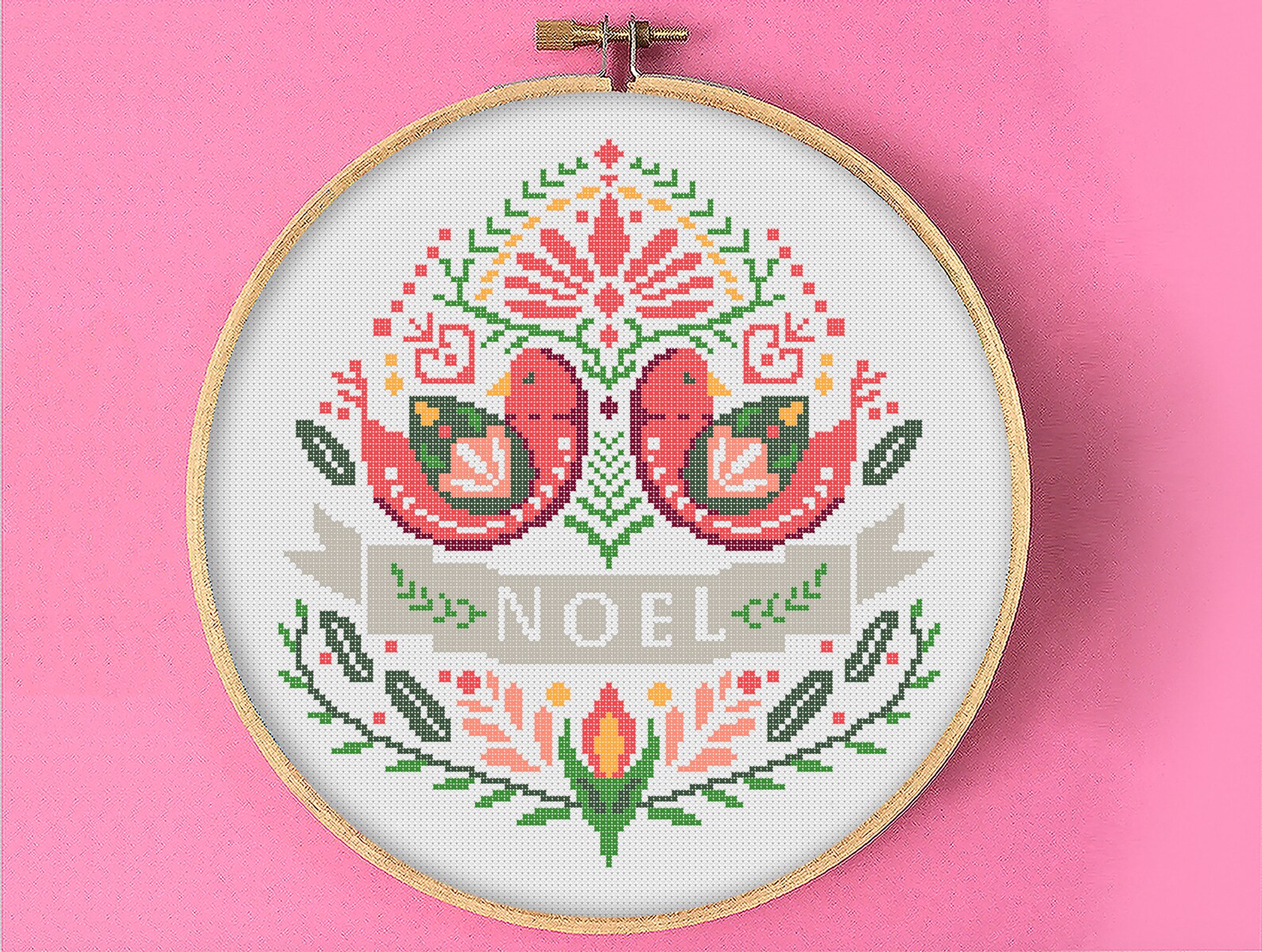 Noel Christmas Cross Stitch Pattern Holiday Ornaments | Etsy