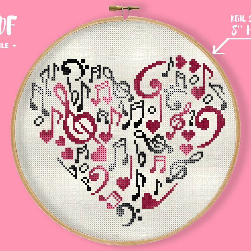 Music Cross Stitch - Etsy