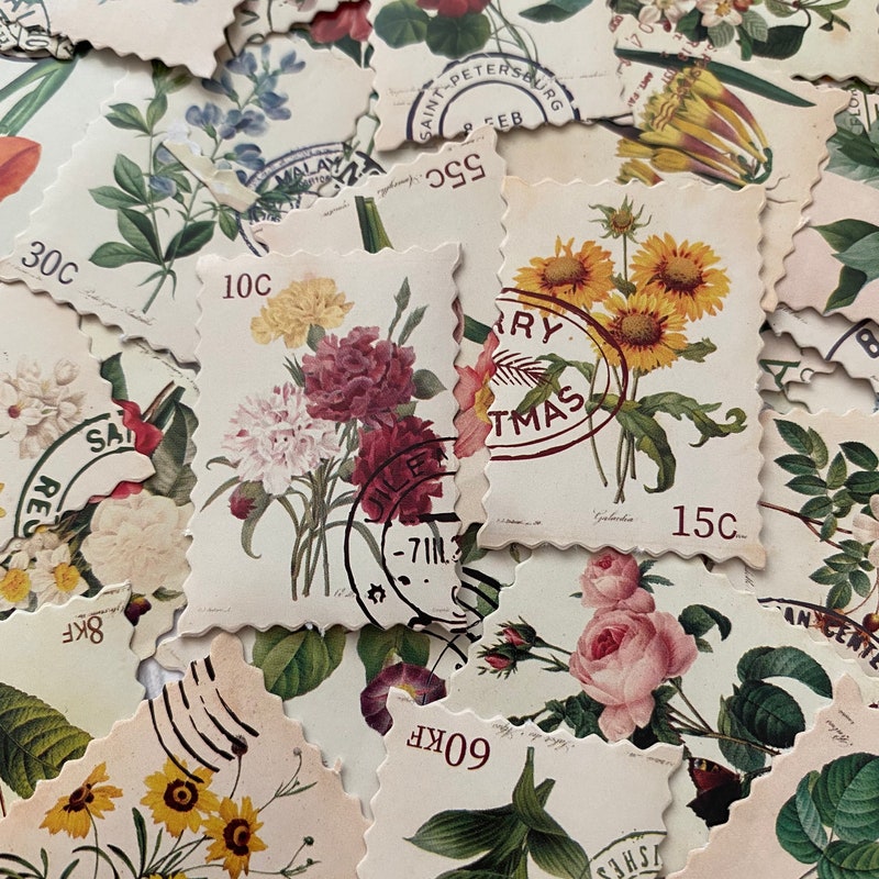 Botanical Stamp - Etsy