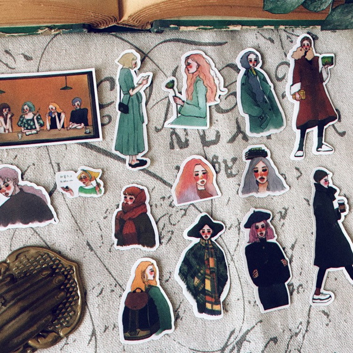 14pcs Lady Girl Stickers Kit 4 La Dolce Vita Style - Etsy