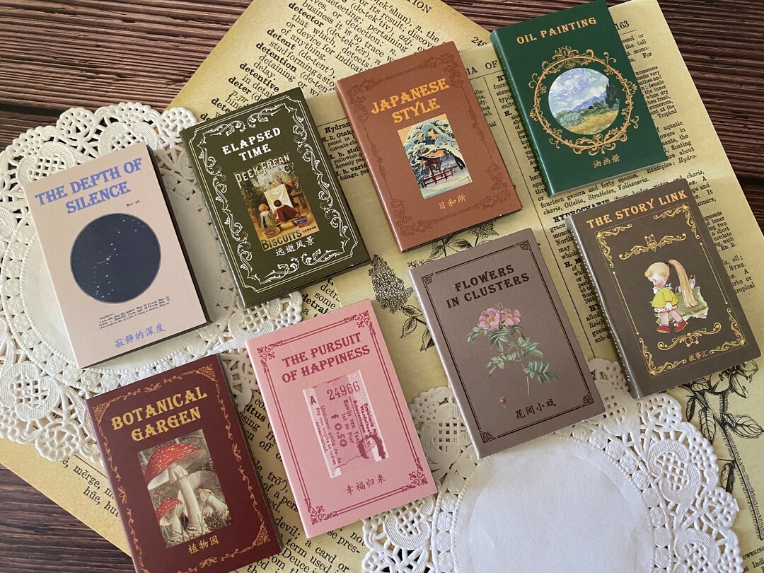 Vintage Mini Book Scrapbook Paper: Translucent Ephemera (50 Sheets ...