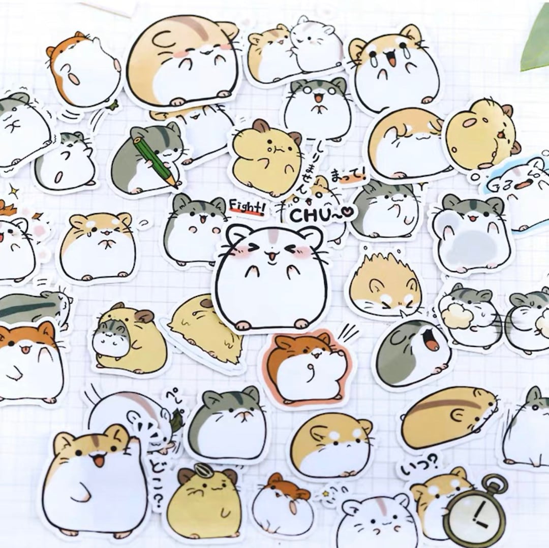 39pcs Hamster Sticker Pack C,animal Stickers,cute Sticker,vinyl Sticker ...