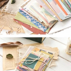 60pcs Vintage Mini Scrap Paper,decorative Paper,vintage Ephemera Paper ...