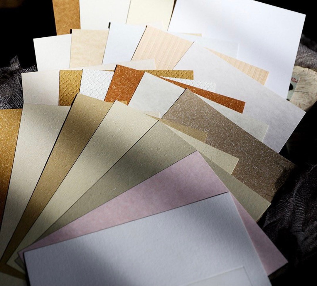 22 Sheets Assorted Collage Paper,texture Canvas Paper,mulberry Paper ...