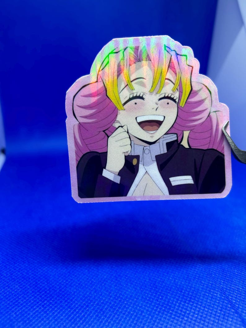 Mitsuri Love Hashira Demon Slayer Sticker, Anime Laptop Decal, Water ...