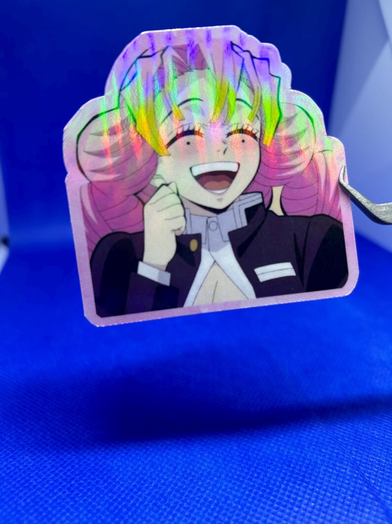 Mitsuri Love Hashira Demon Slayer Sticker, Anime Laptop Decal, Water ...