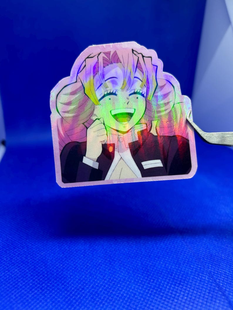 Mitsuri Love Hashira Demon Slayer Sticker, Anime Laptop Decal, Water ...