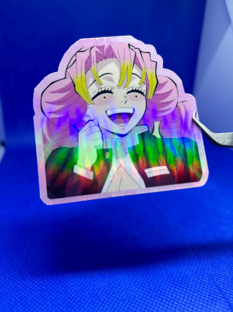 Mitsuri Love Hashira Demon Slayer Sticker, Anime Laptop Decal, Water ...