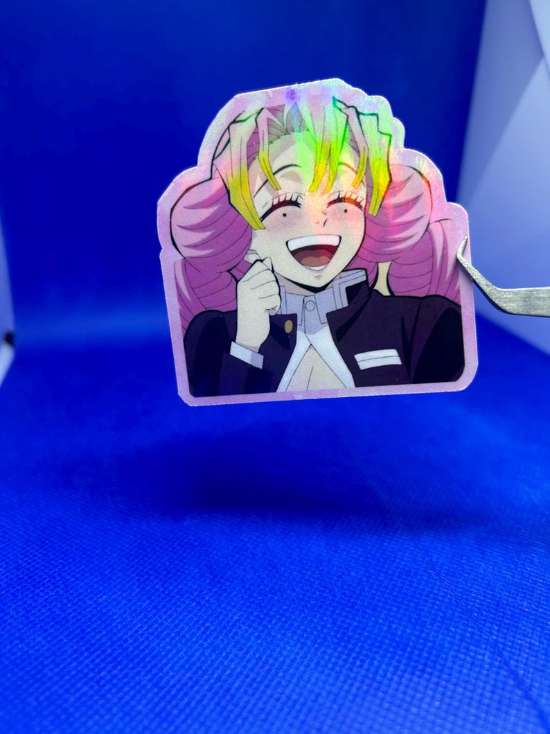 Mitsuri Love Hashira Demon Slayer Sticker, Anime Laptop Decal, Water ...
