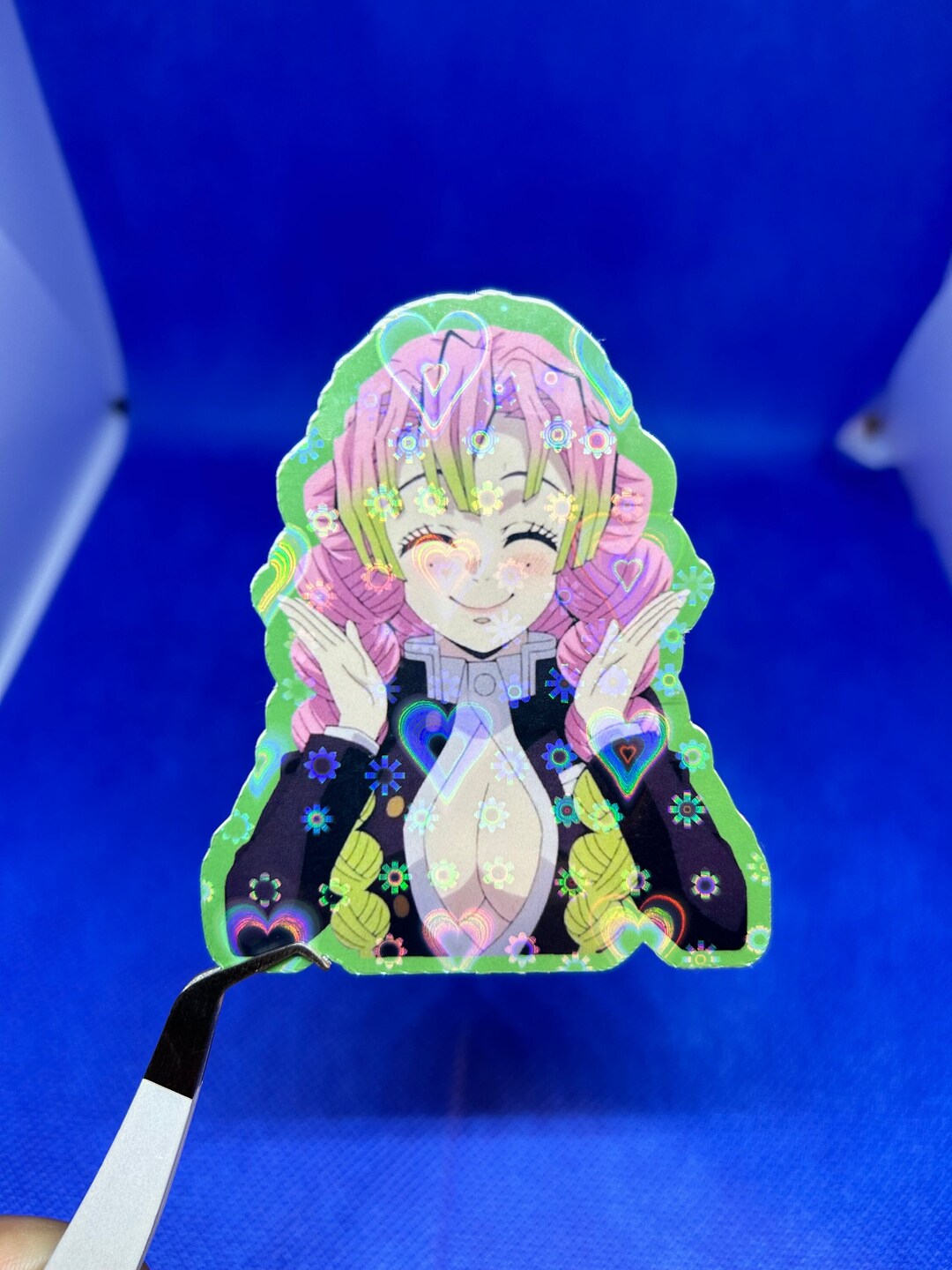 Mitsuri Kanroji Demon Slayer Sticker, Anime Decal, Laptop Sticker ...