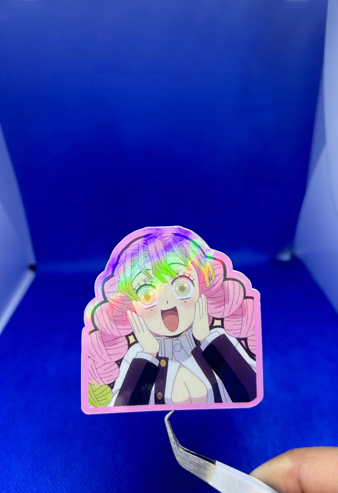 Mitsuri Love Hashira Demon Slayer Sticker, Anime Laptop Decal, Water ...