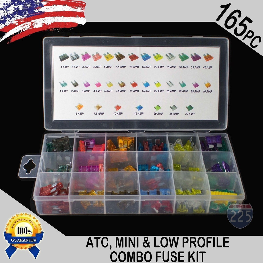 165-piece Atc/mini/low Profile/ Mini Blade Fuse Assorted - Etsy