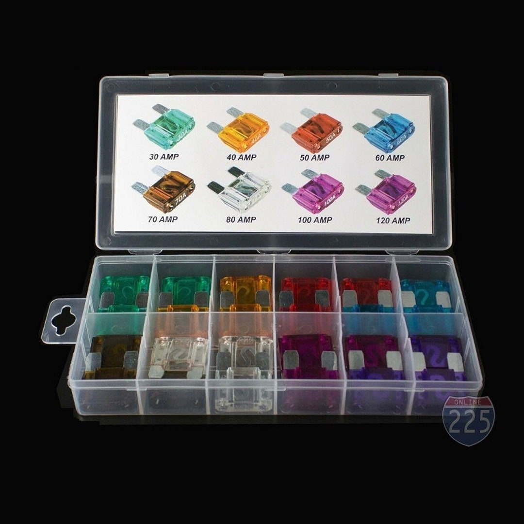 24 Pack Large Maxi / APX Fuse Assortment Auto Car Truck SUV AMP Fuses ...