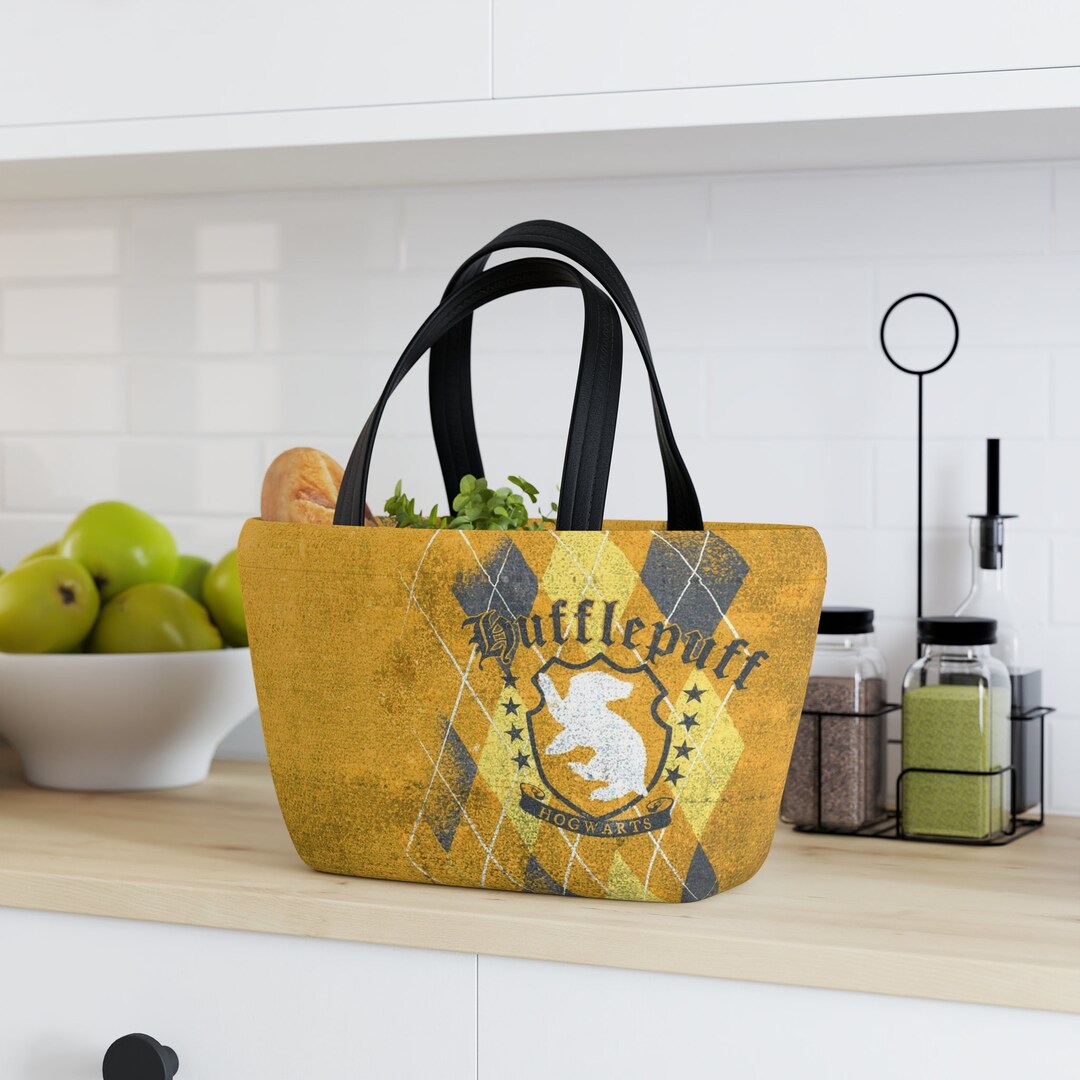 Harry Potter Hufflepuff Antique Lunch Tote, Lunch Bag, Lunch Box, Snack ...