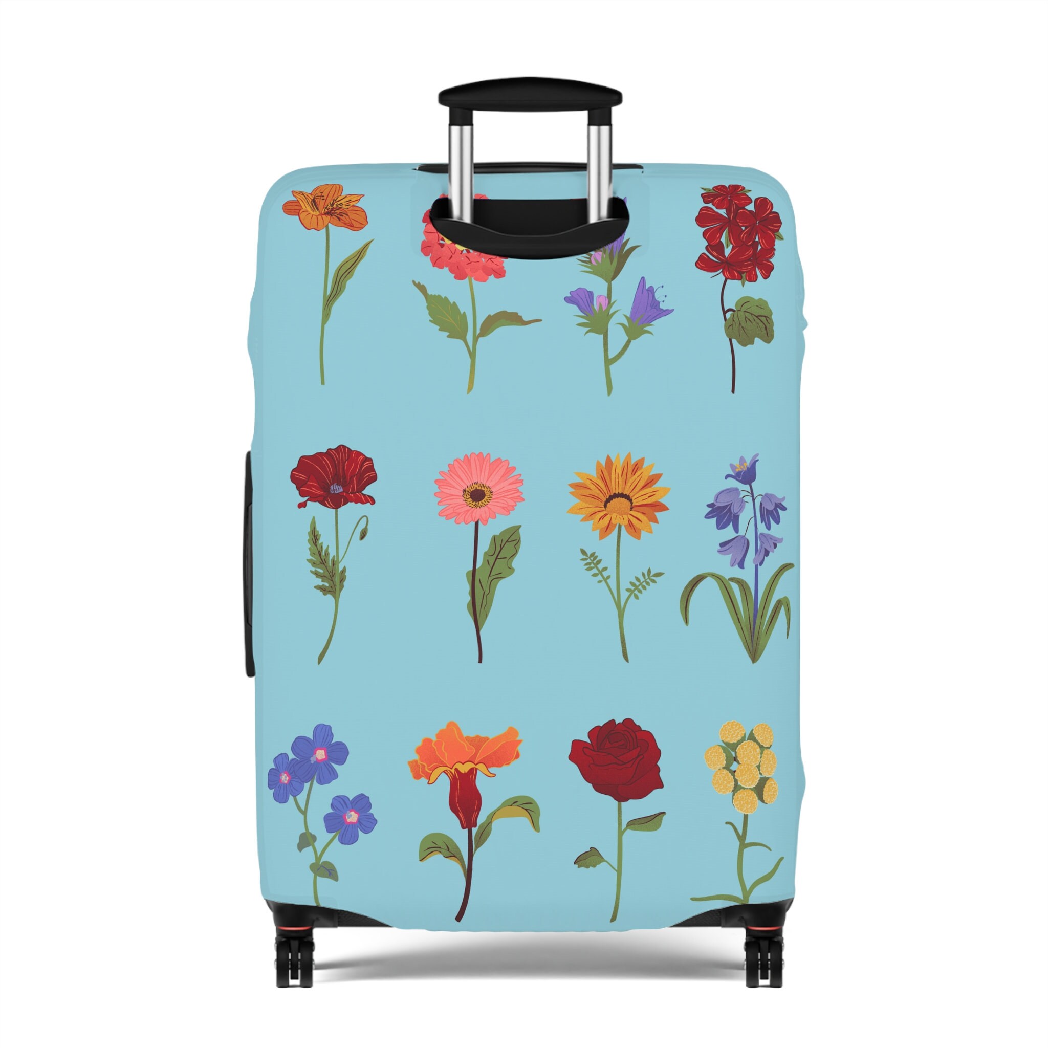 Blue Floral Luggage Cover, suitcase cover sold by Speaker Marci | SKU ...