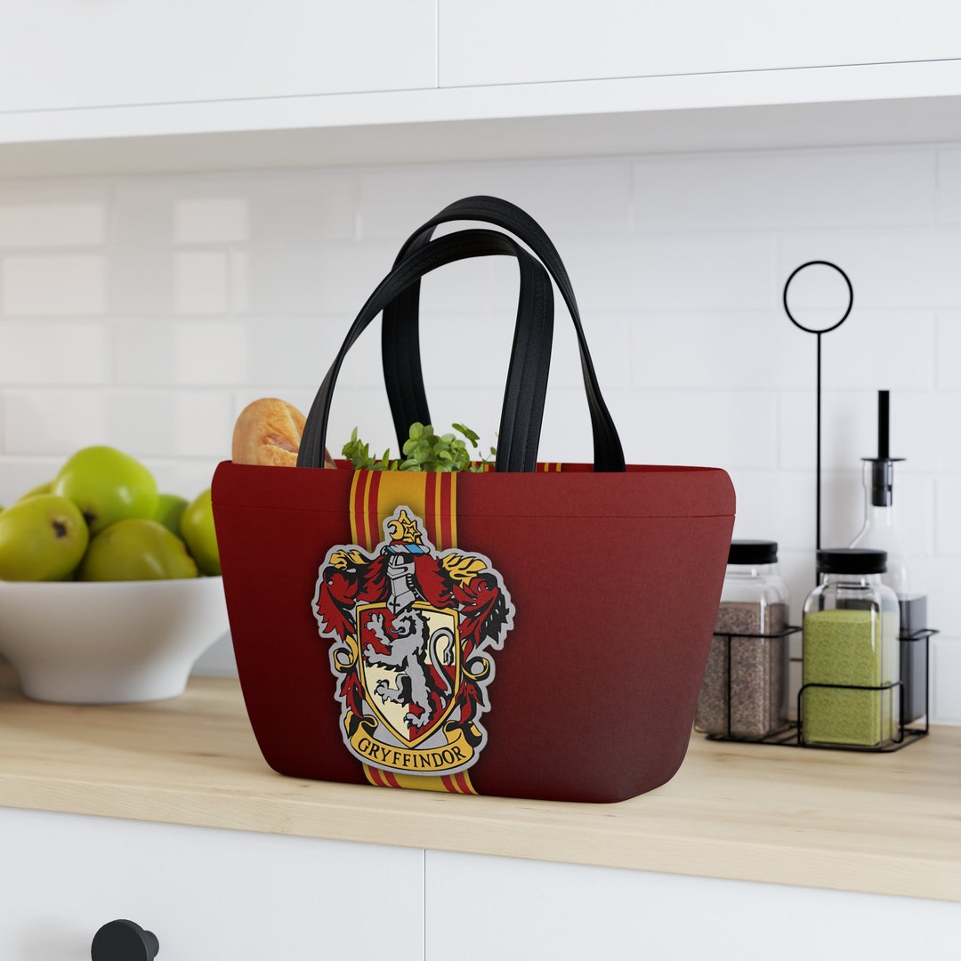 Harry Potter Gryffindor Crest Lunch Tote, Lunch Bag, Lunch Box, Snack ...
